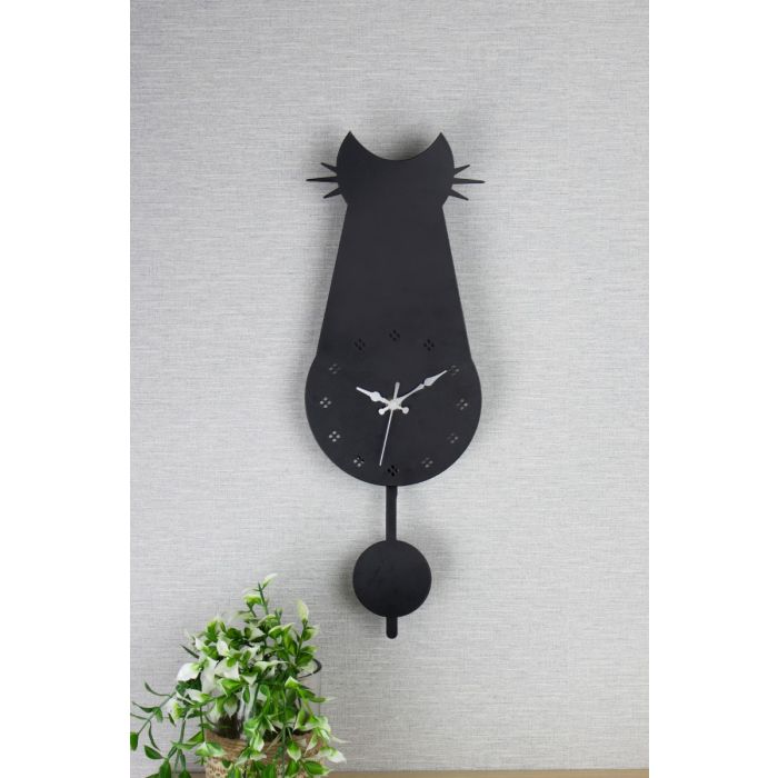 Cat Pendulum Wall Clock | Healthy Living Direct