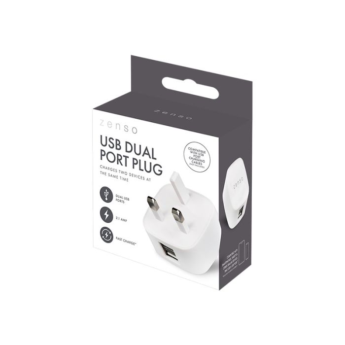 USB Dual Port Plug | Healthy Living Direct