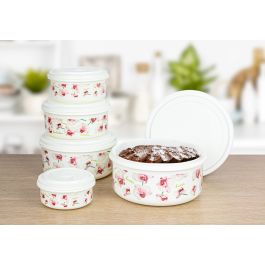 5 Piece Floral Print Storage Box Set | Healthy Living Direct