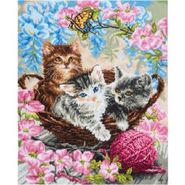 Counted Cross Stitch Kit - Extra Large - Cats | Healthy Living Direct